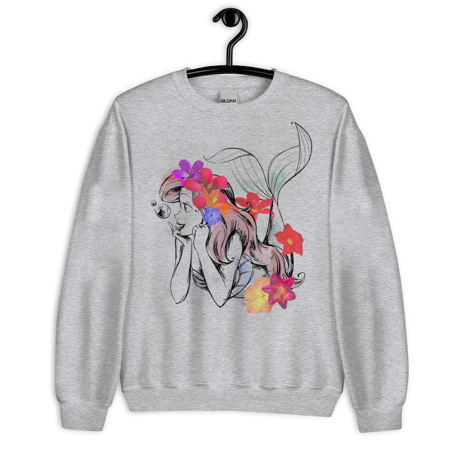 Disney The Little Mermaid Ariel Real Flowers T-Shirt - Walmart.com