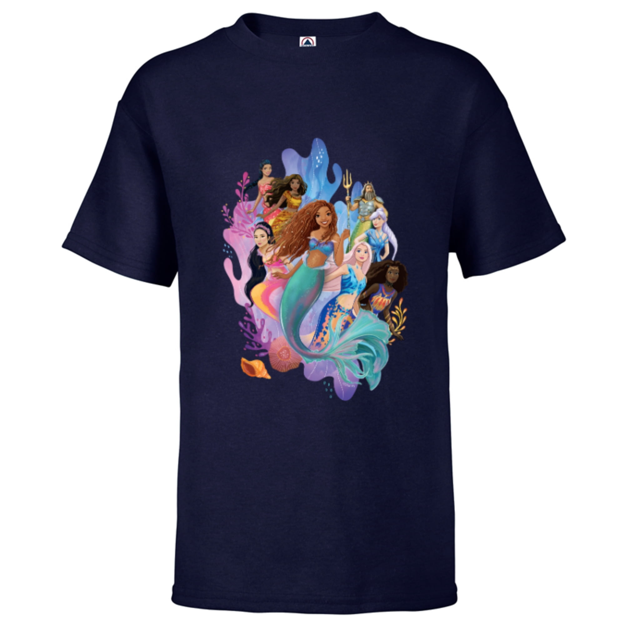 Disney The Little Mermaid Ariel Royal Ocean Family - Short Sleeve T ...