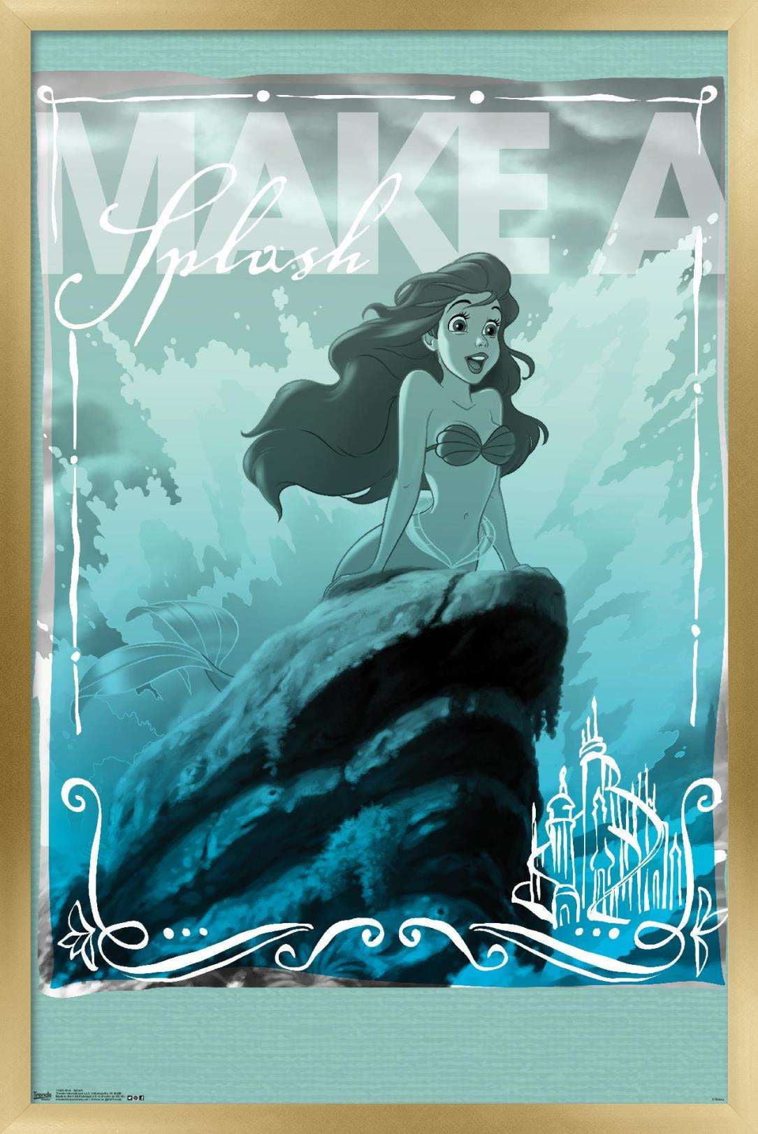 Disney The Little Mermaid - Ariel - Splash Wall Poster, 14.725" x 22. ...