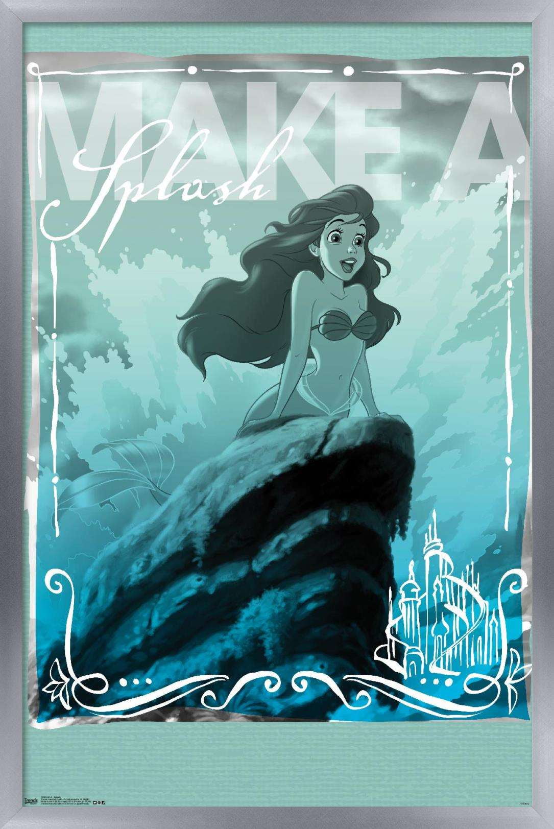 Disney The Little Mermaid - Ariel - Splash Wall Poster, 14.725" x 22. ...