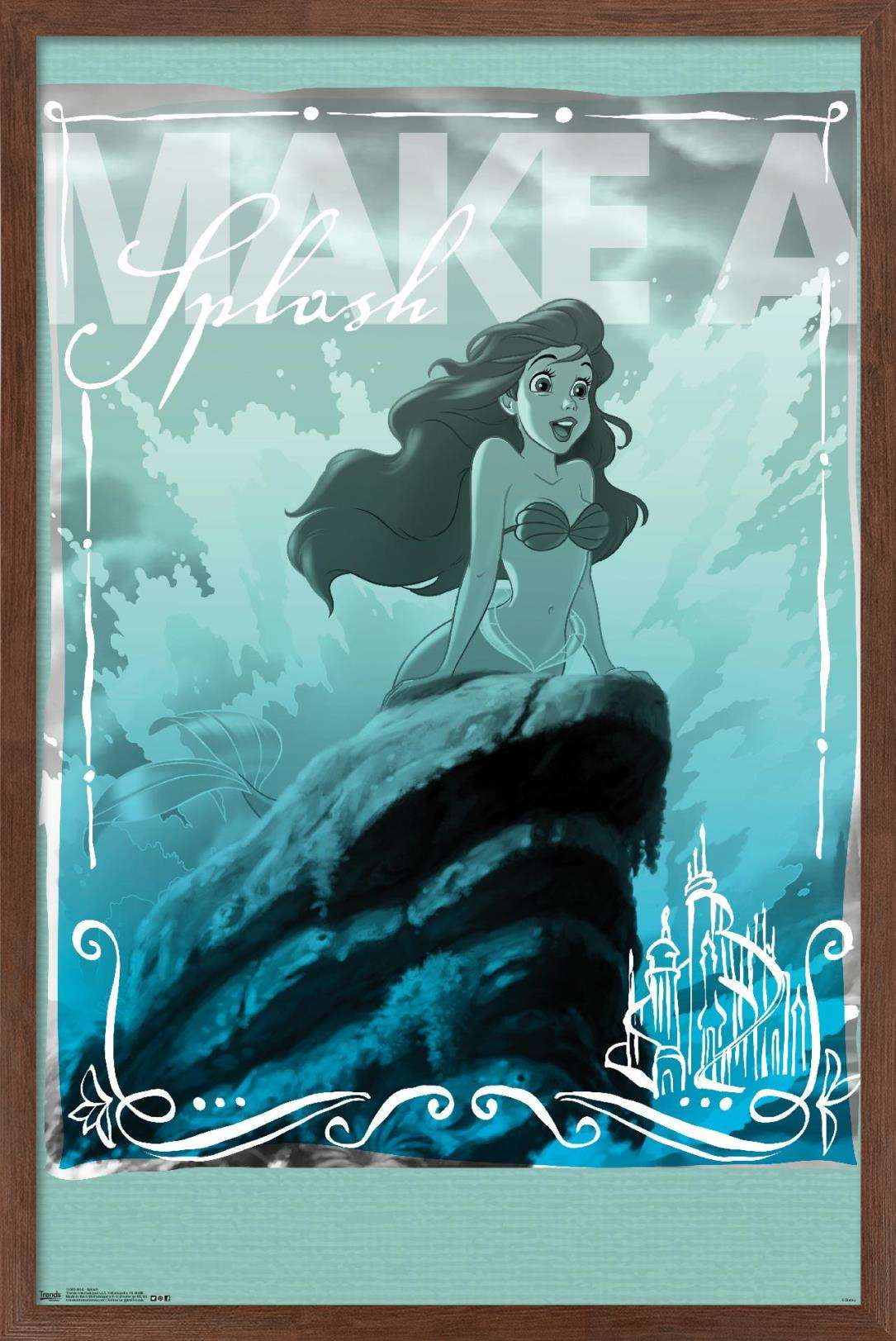 Disney The Little Mermaid - Ariel - Splash Wall Poster, 14.725" x 22. ...