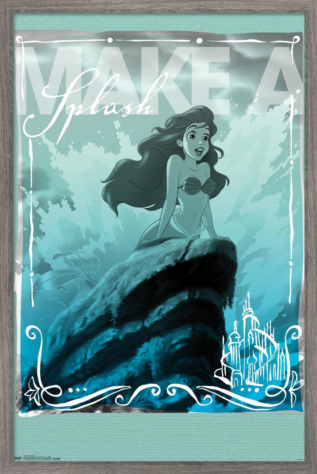 Disney The Little Mermaid - Ariel - Splash Wall Poster, 22.375" x 34 ...
