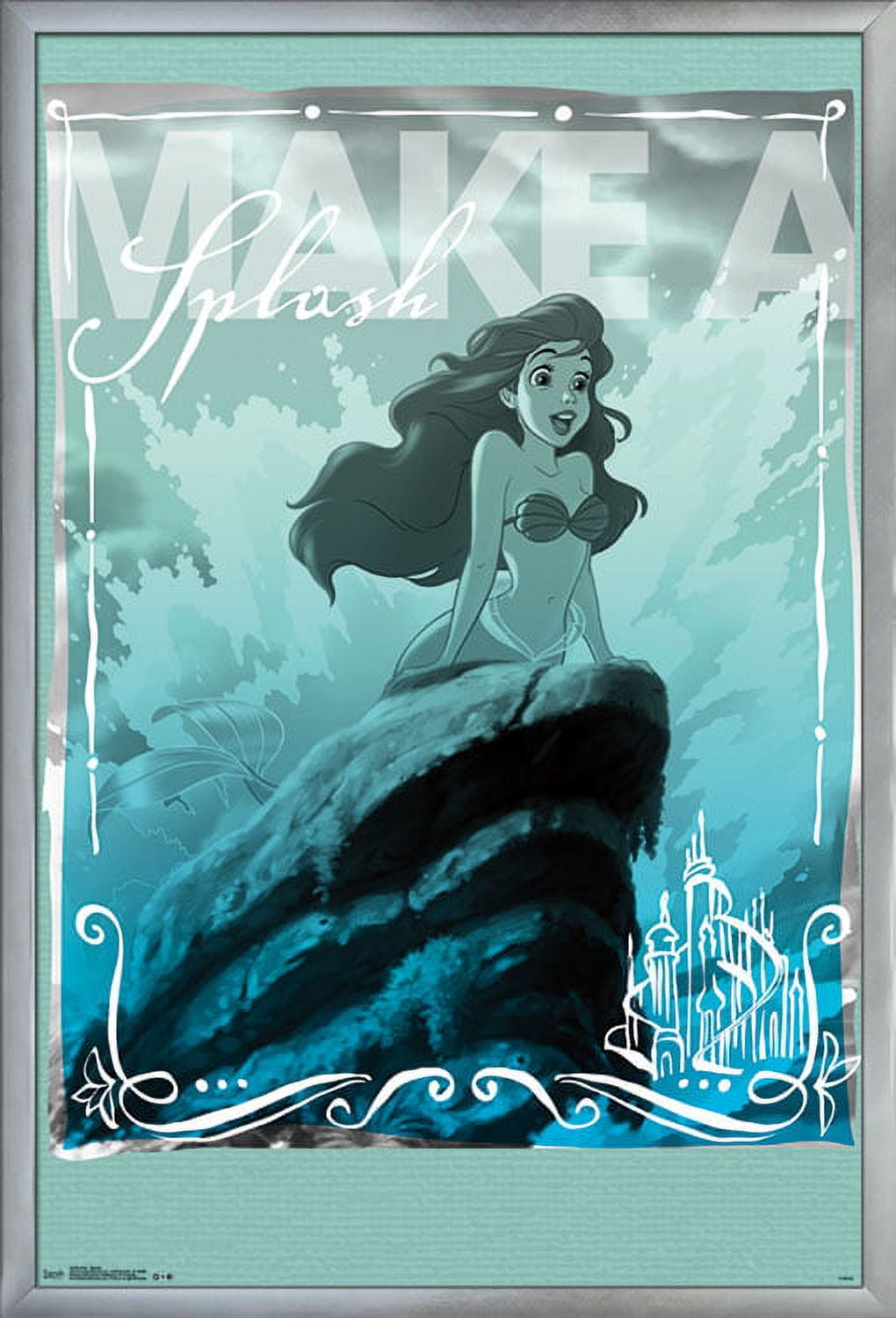 Disney The Little Mermaid - Ariel - Splash Wall Poster, 22.375" x 34 ...