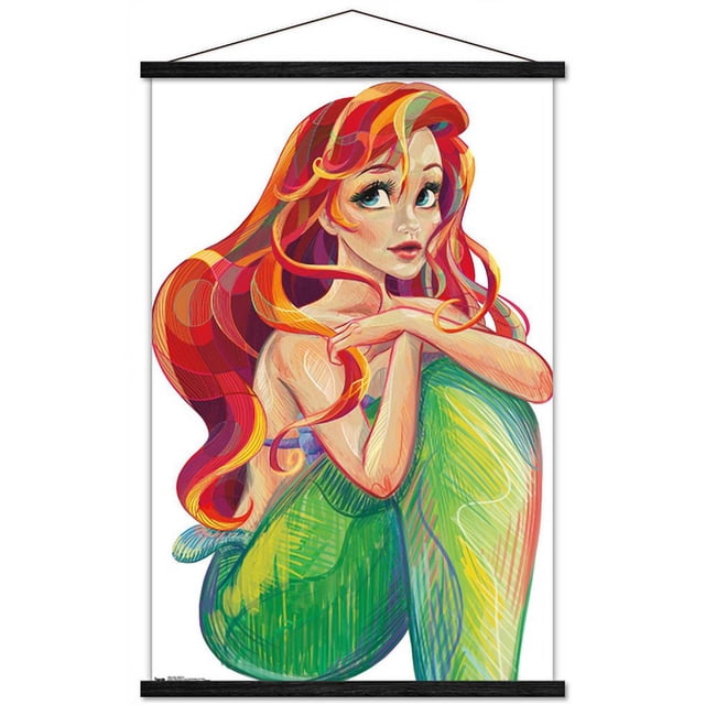 Disney The Little Mermaid - Ariel - Stylized Wall Poster with Magnetic ...