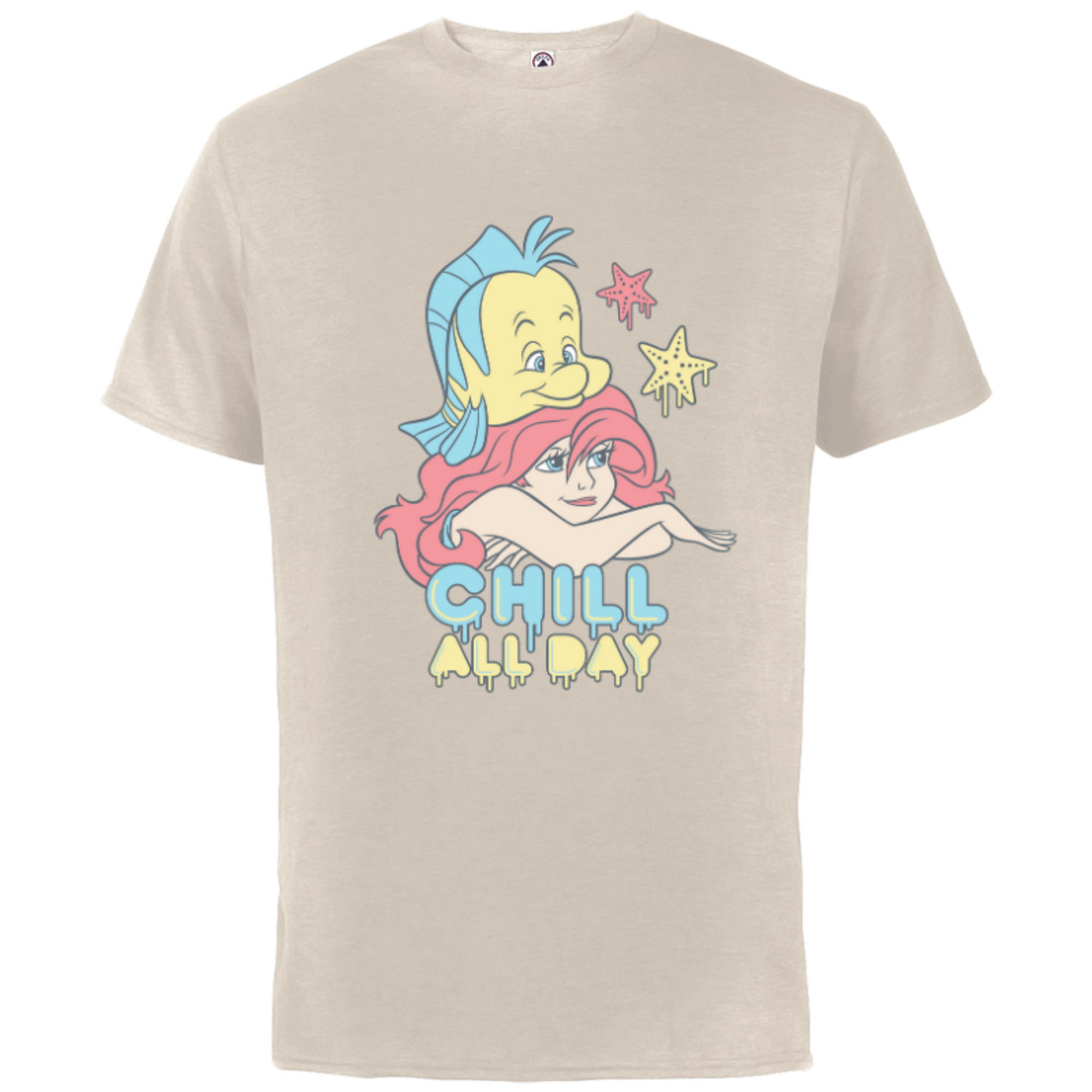 Disney The Little Mermaid Chill All Day - Short Sleeve Cotton T-Shirt ...