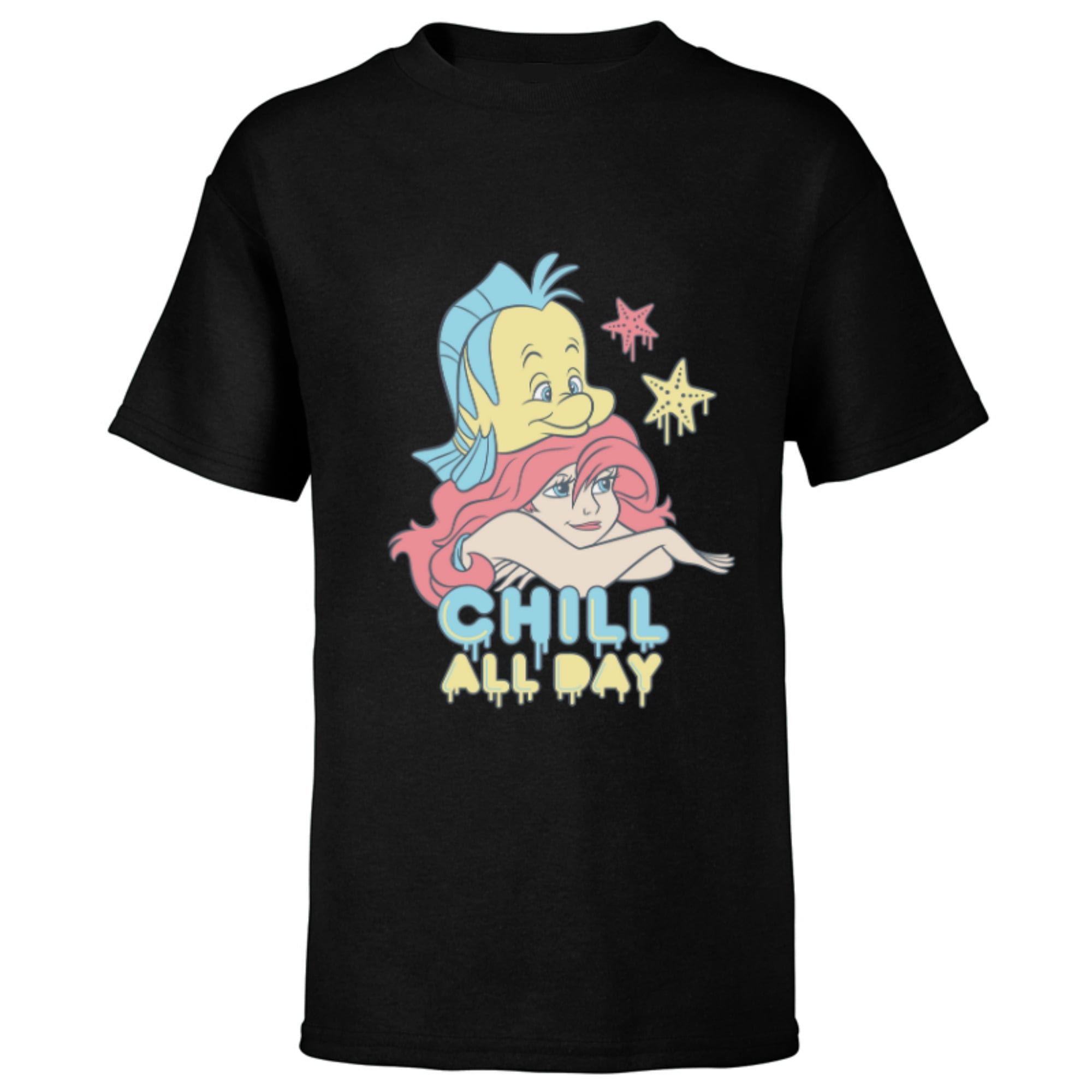 Disney The Little Mermaid Chill All Day - Short Sleeve T-Shirt for Kids ...