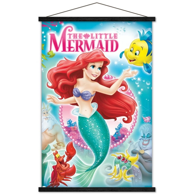 Disney The Little Mermaid - Cover Wall Poster with Magnetic Frame, 22. ...