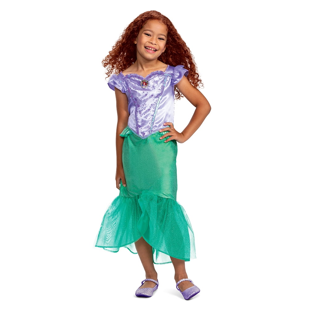 Disney The Little Mermaid Girls Ariel Halloween Costume, Size 3T-4T ...