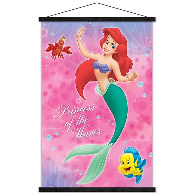 Disney The Little Mermaid - Group Wall Poster with Magnetic Frame, 22. ...
