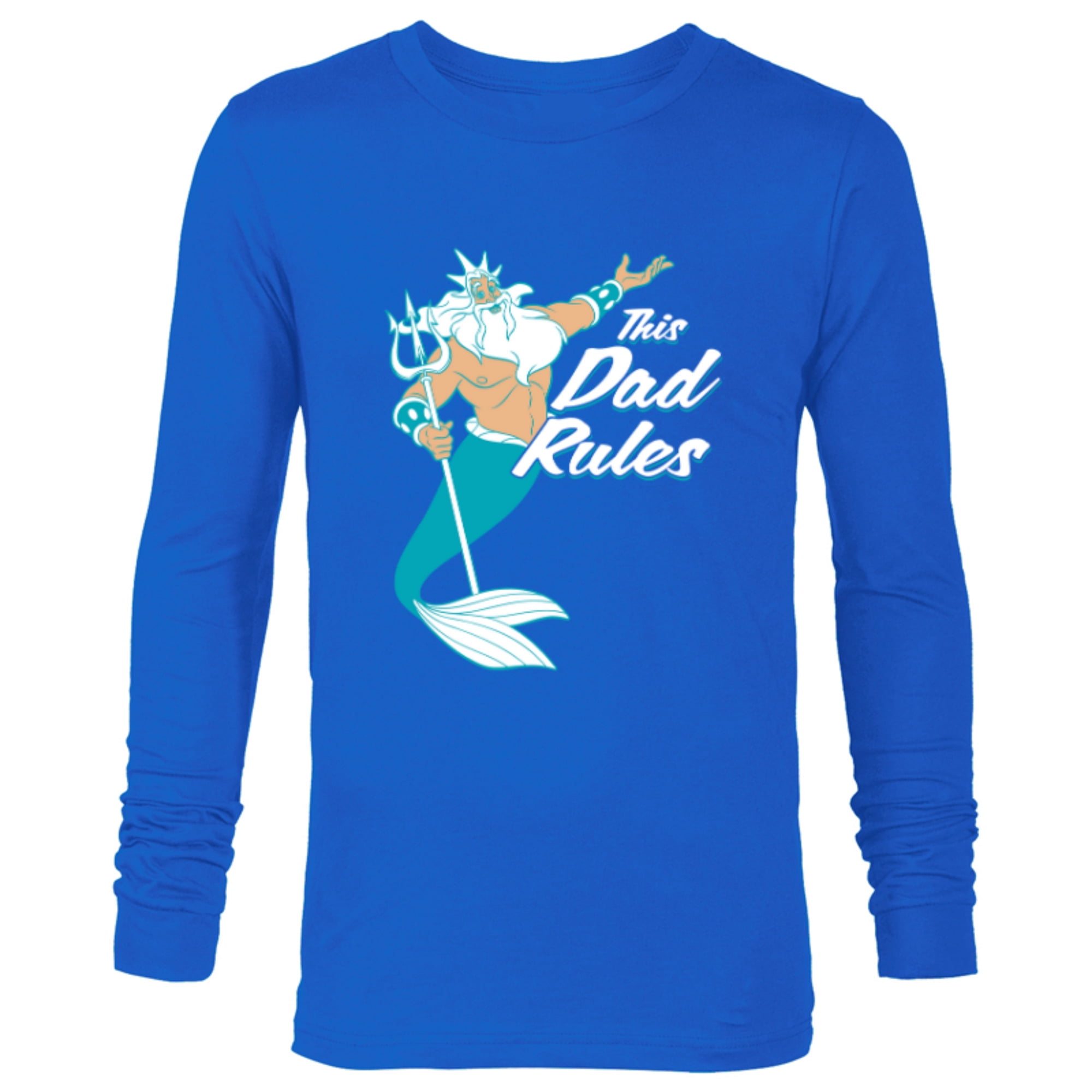 Disney The Little Mermaid King Triton Dad Men's - Long Sleeve T-Shirt ...