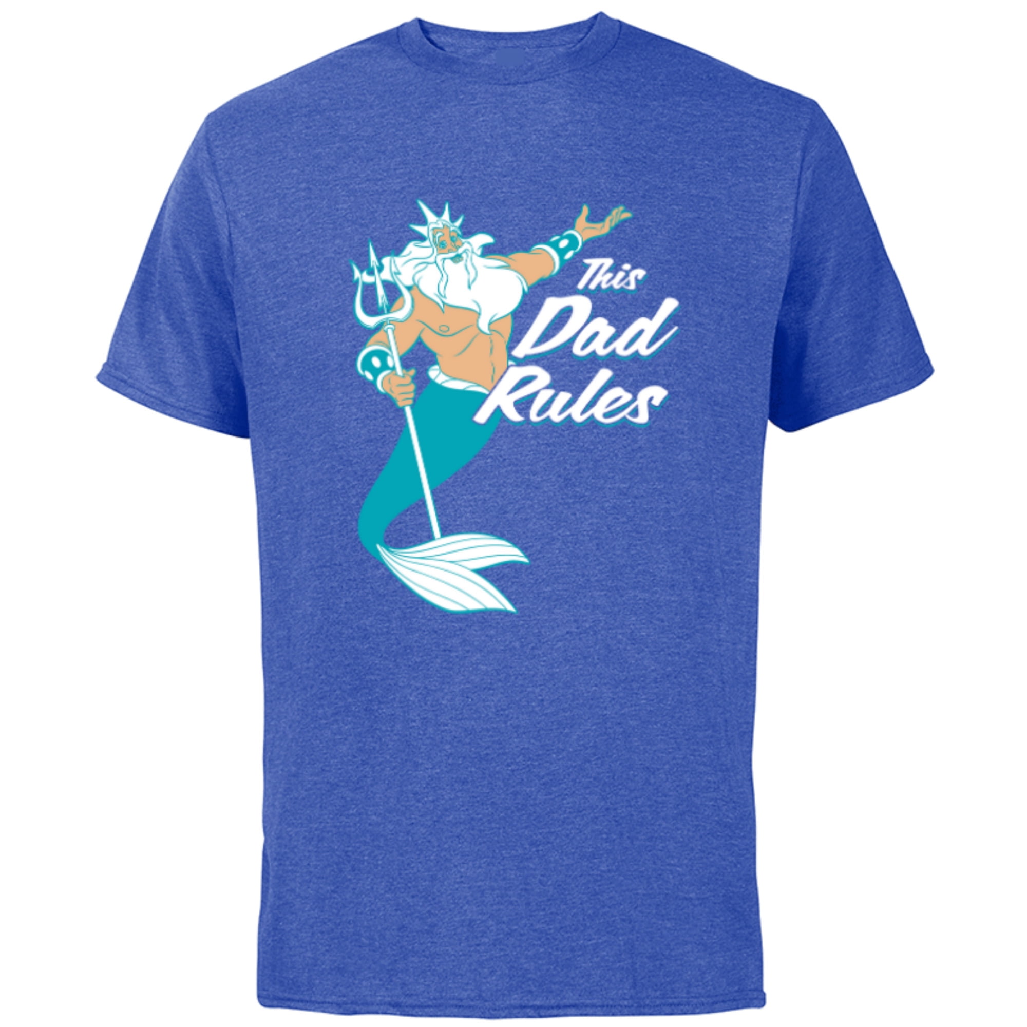 Disney The Little Mermaid King Triton Dad Men's - Short Sleeve Cotton T ...