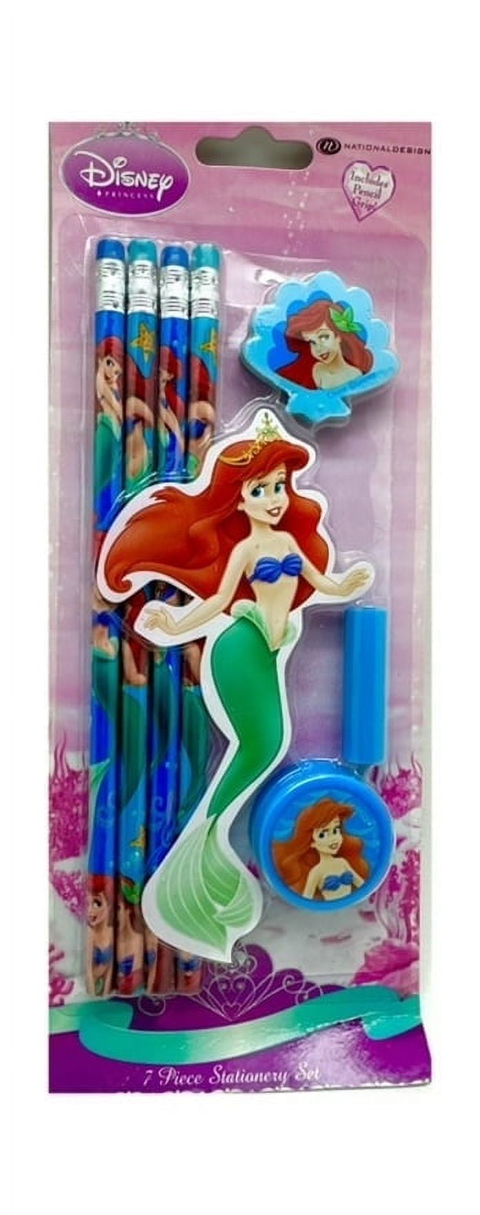 Disney The Little Mermaid Princess Ariel 7pcs Study Kit Stationery ...