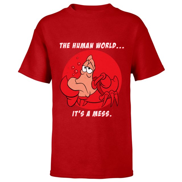 Disney The Little Mermaid Sebastian The Human World T-Shirt - Short ...