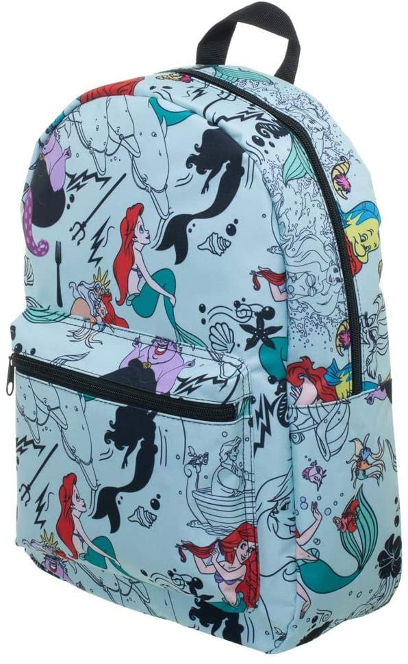Disney The Little Mermaid Sublimated Print Backpack - Walmart.com