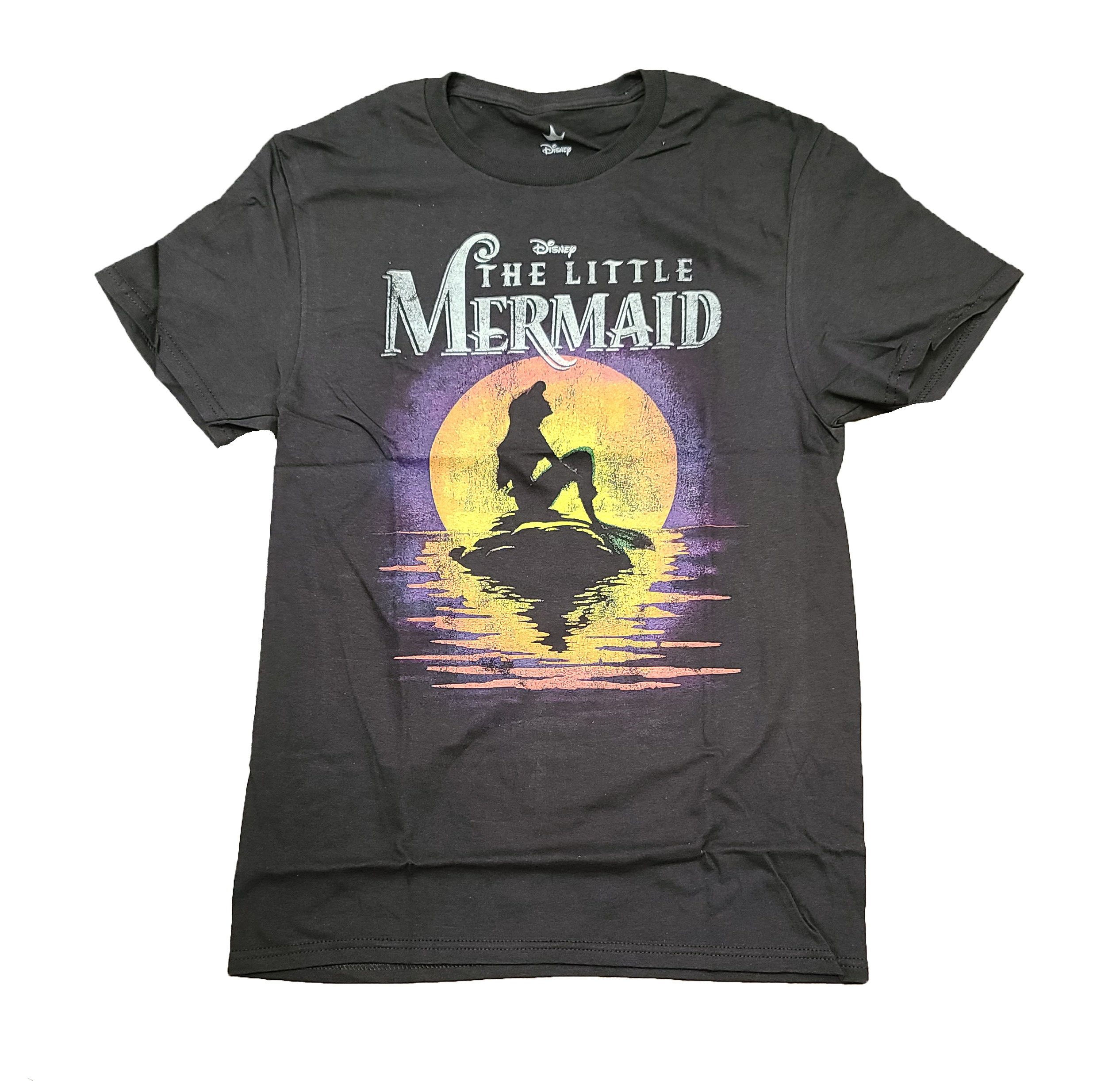Disney The Little Mermaid Sunset Black Graphic T-Shirt - Medium - Walmart.com