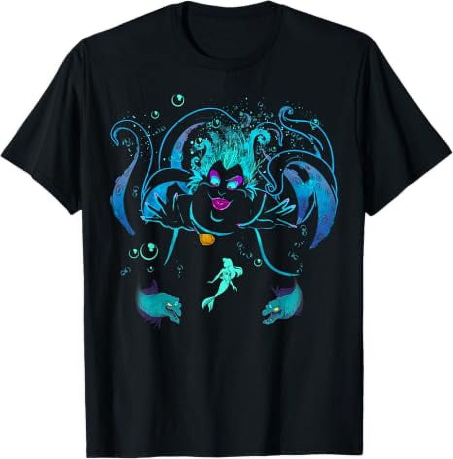 Disney The Little Mermaid Ursula Flotsam And Jetsam T-Shirt - Walmart.com