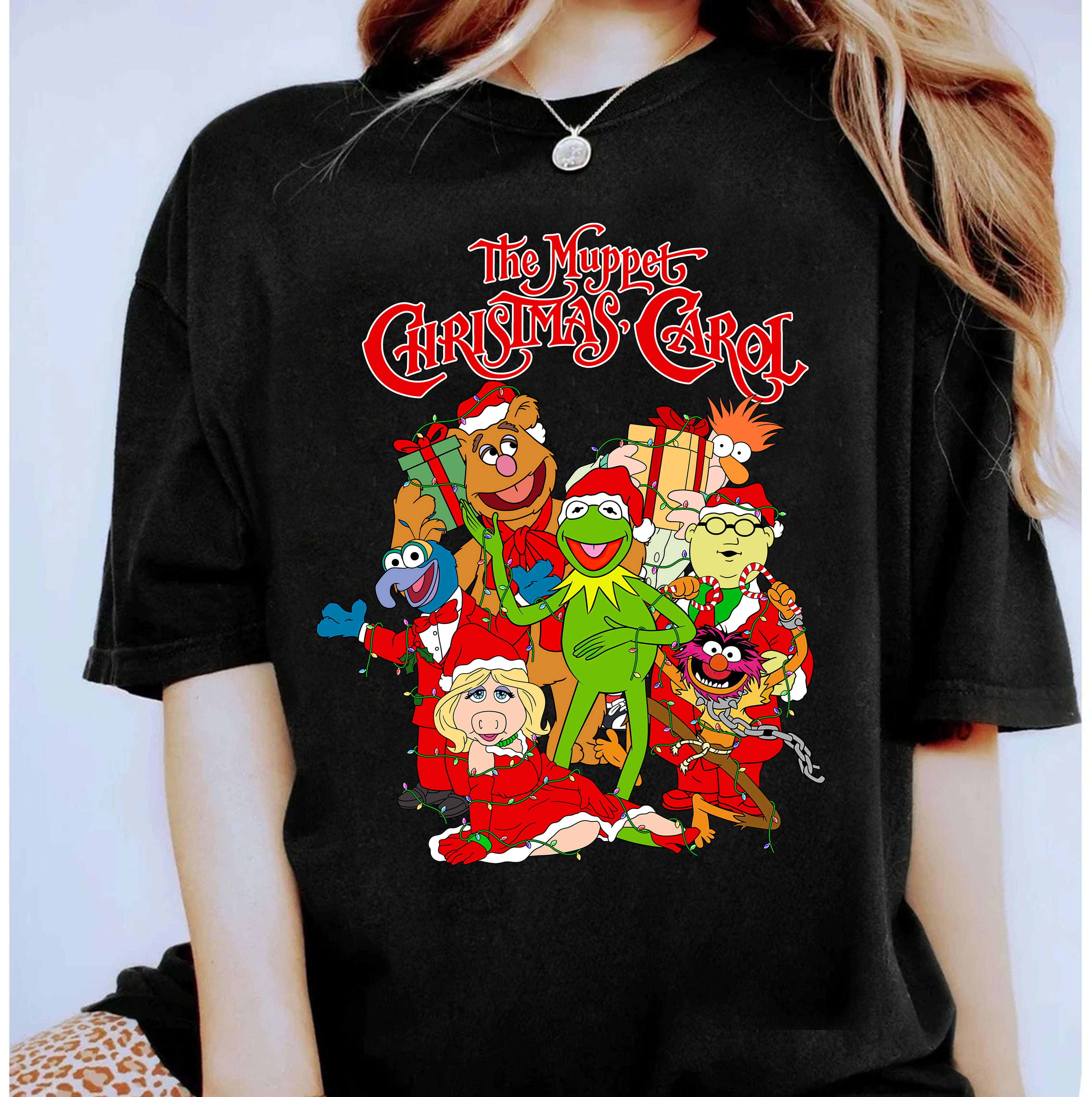 Disney The Muppet Christmas Carol Shirt, Santa Hat The Muppets ...