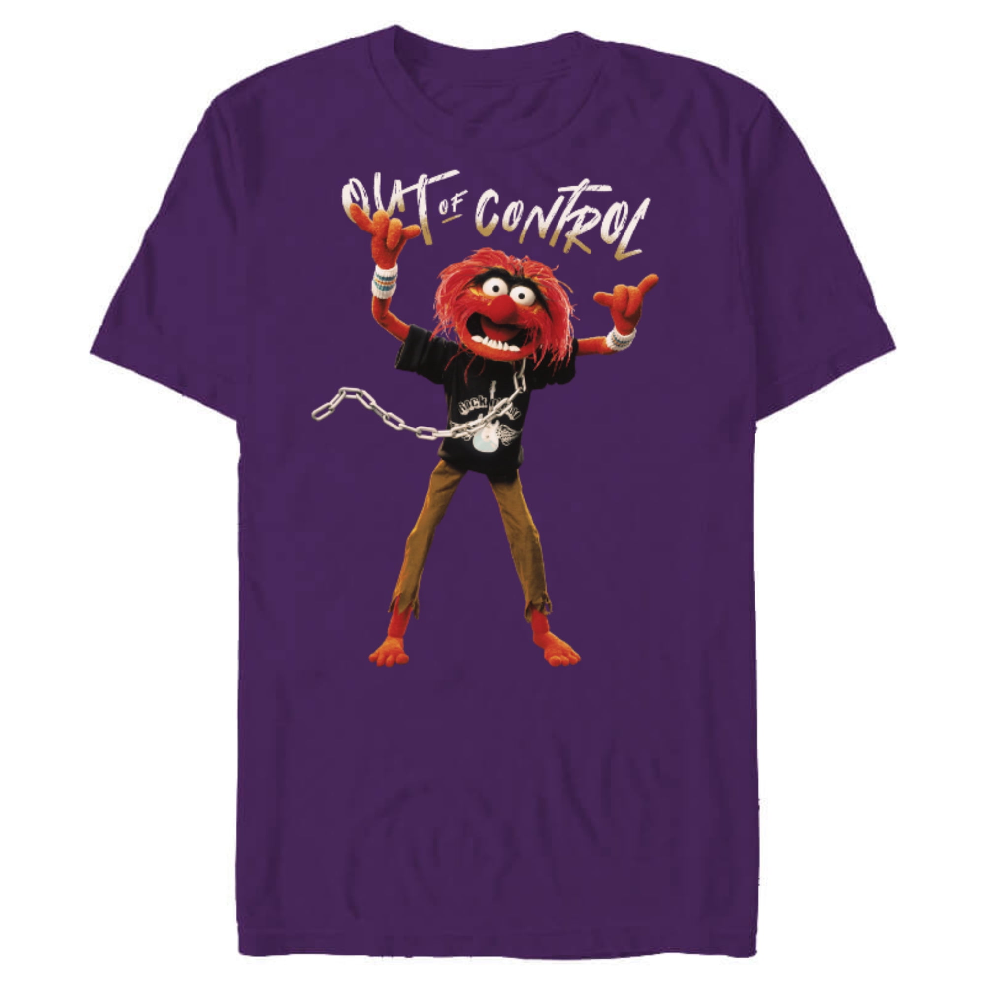 Disney The Muppets Animal Out of Control - Short Sleeve Blended T-Shirt ...