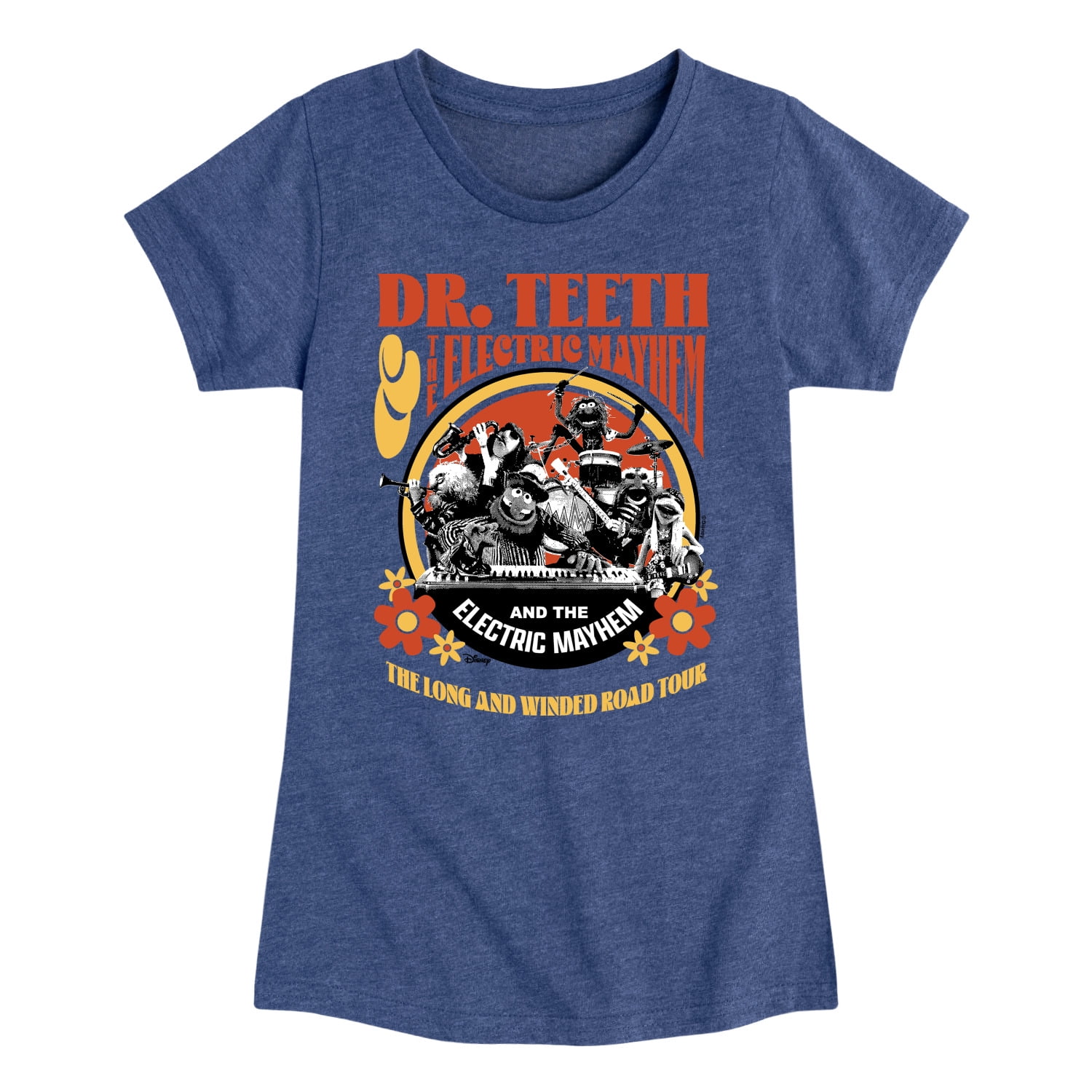 Disney The Muppets - Dr. Teeth: Long & Winded Tour - Toddler & Youth Girls Short Sleeve Graphic ...