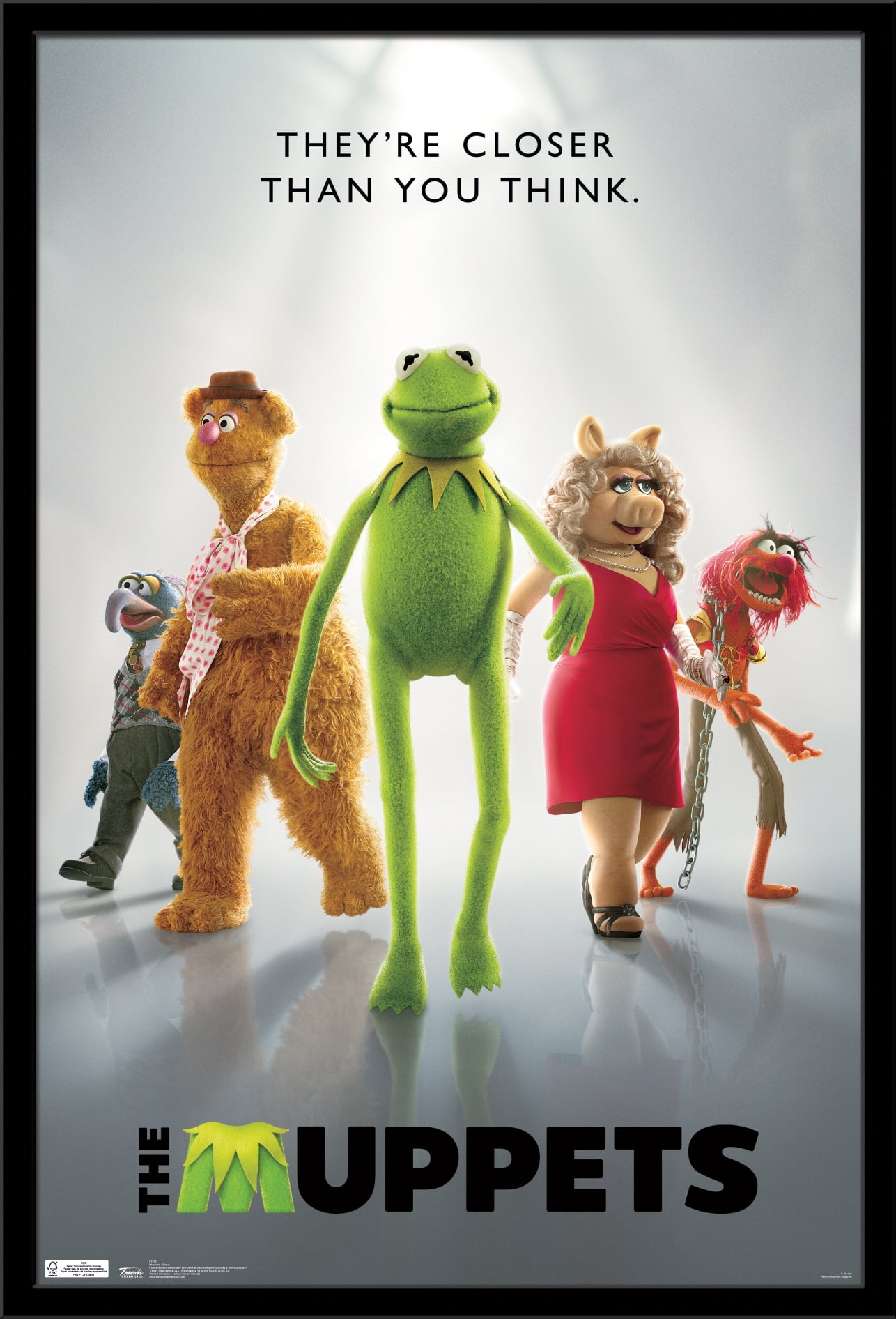 Disney The Muppets - Group Wall Poster, 22.375" x 34", Framed - Walmart.com