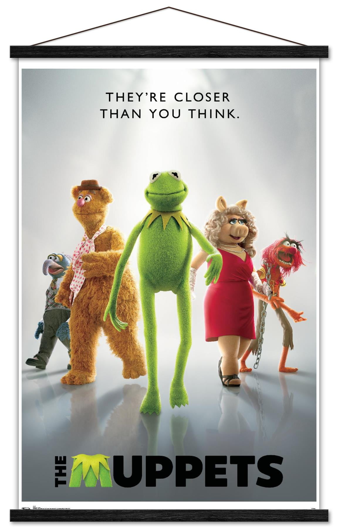 Disney The Muppets - Group Wall Poster with Wooden Magnetic Frame, 22. ...