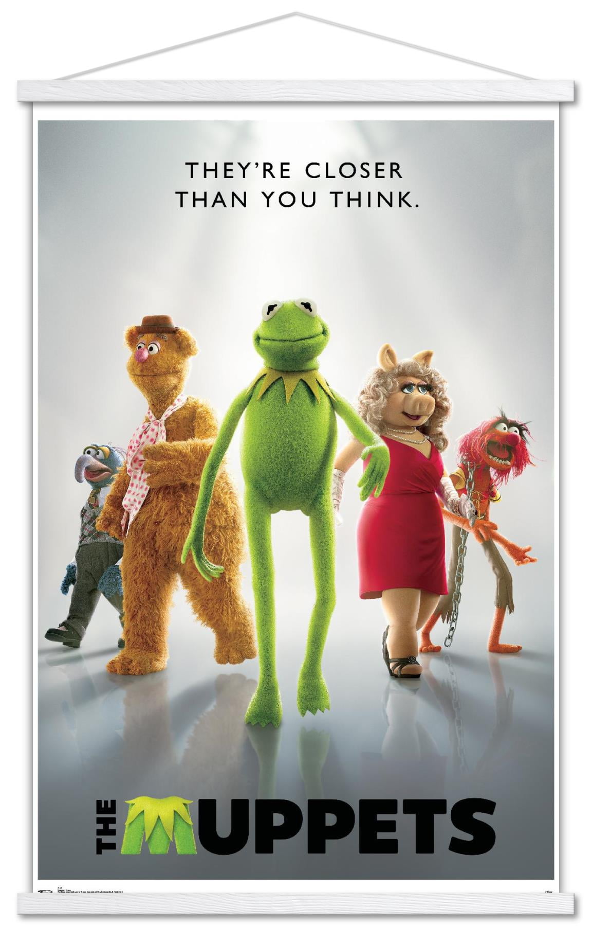 Disney The Muppets - Group Wall Poster with Wooden Magnetic Frame, 22. ...