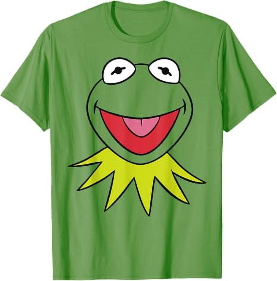 Disney The Muppets Kermit Big Face Vintage Portrait T-Shirt,Sand color ...