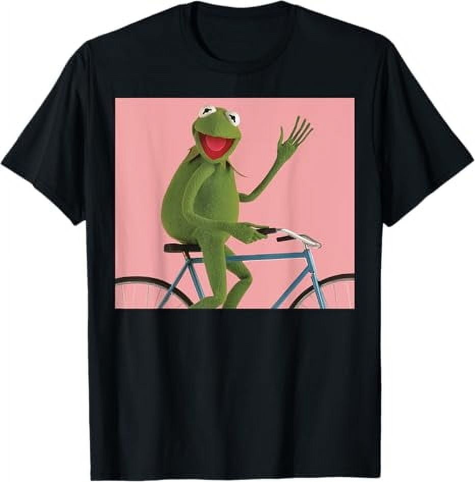 Disney The Muppets Kermit The Frog Bike Ride T-Shirt,Orange color,size ...