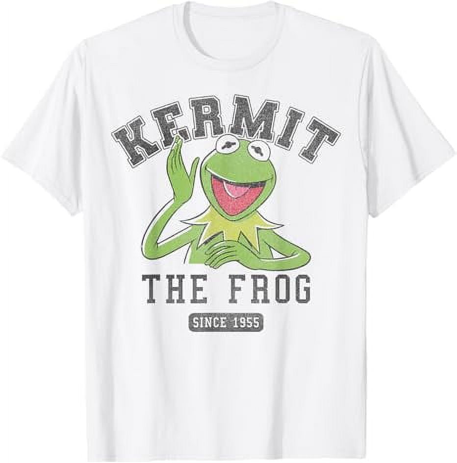 Disney The Muppets Kermit The Frog Since 1955 Collegiate T-Shirt,Forest ...