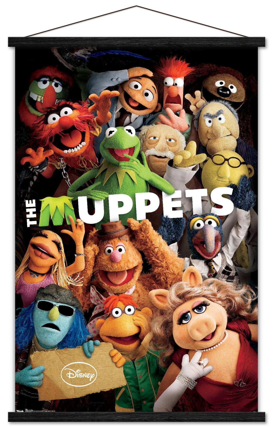 Disney The Muppets - One Sheet Wall Poster with Wooden Magnetic Frame ...