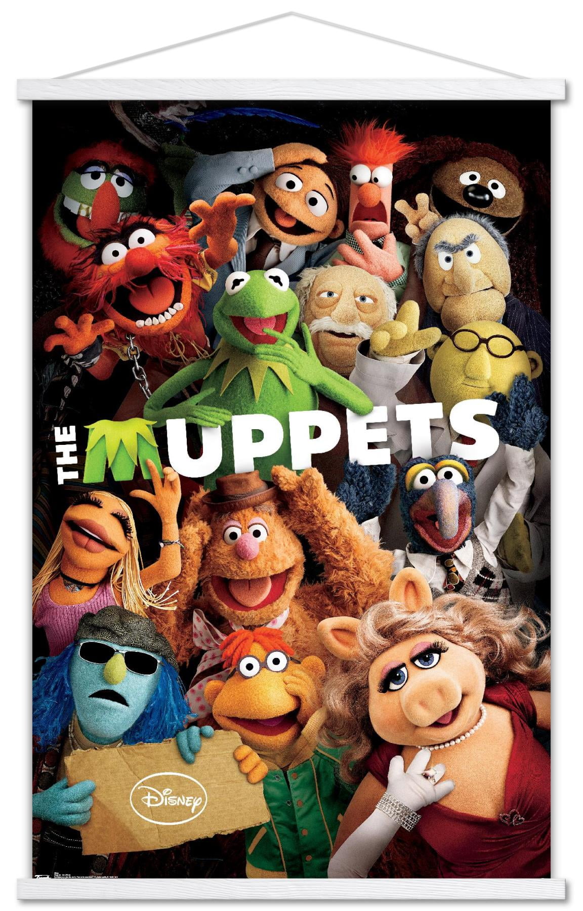 Disney The Muppets - One Sheet Wall Poster with Wooden Magnetic Frame ...