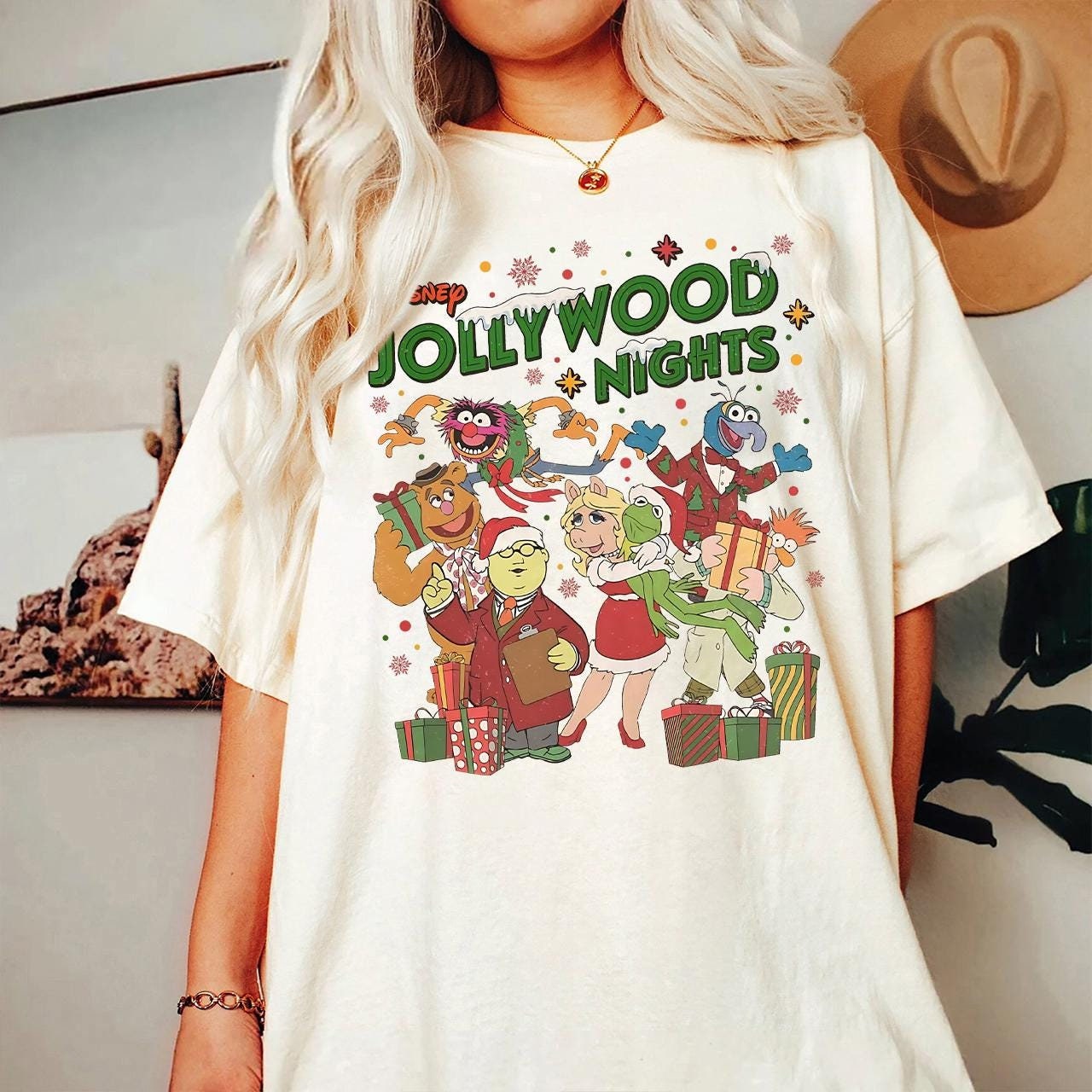 Disney The Muppets Show Jollywood Nights Christmas Retro Shirt, Kermit ...
