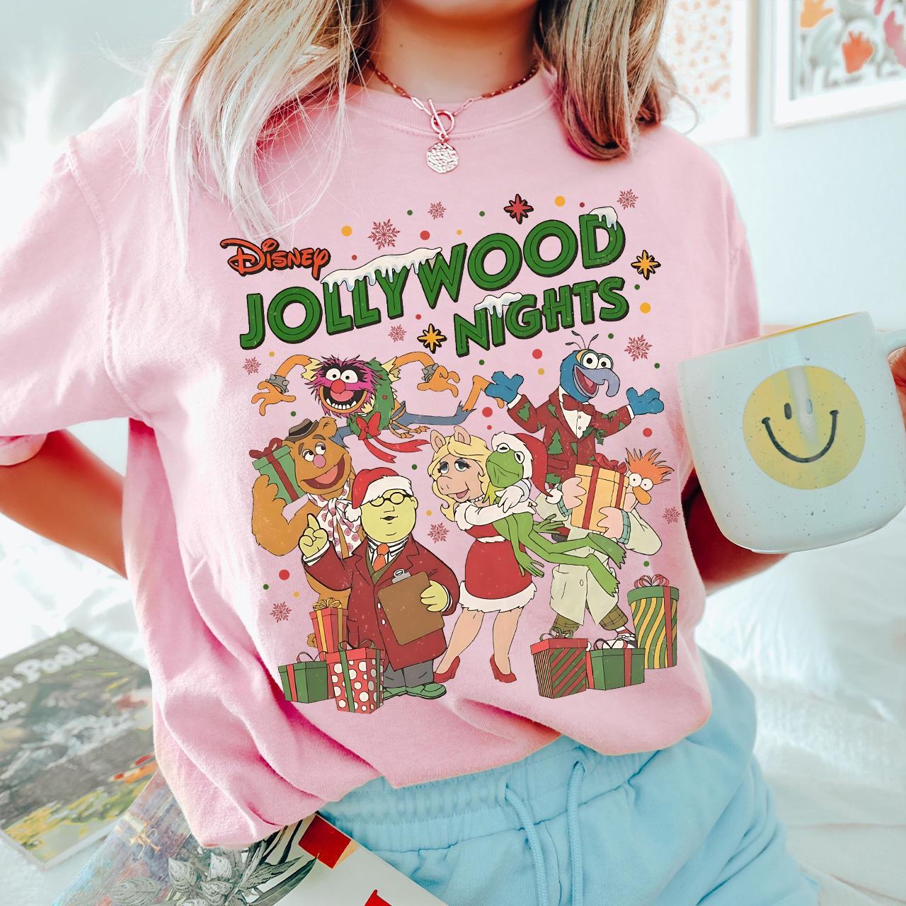 Disney The Muppets Show Jollywood Nights Christmas Retro Shirt, Kermit ...