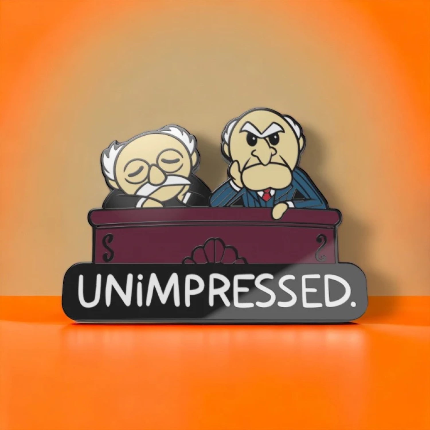 Disney The Muppets Statler and Waldorf Unimpressed Enamel Pin Toy ...