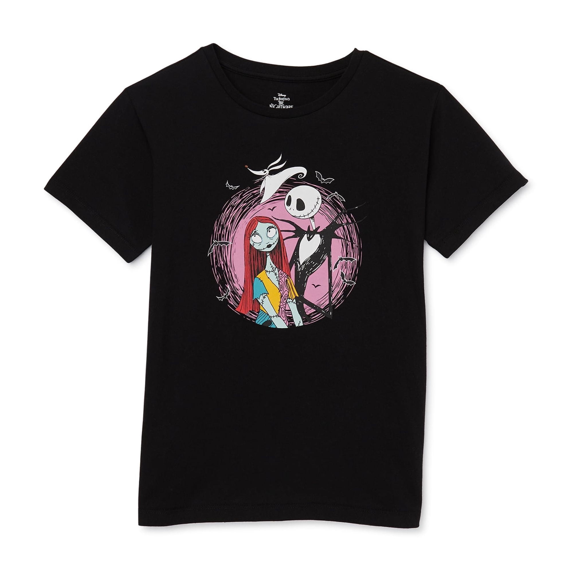 Disney The Nightmare Before Christmas Girls Jack Sally Happy Graphic ...