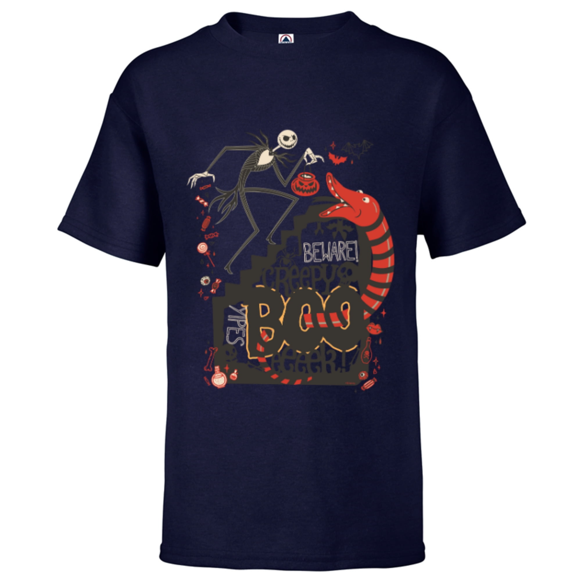 Disney The Nightmare Before Christmas Jack Halloween Boo - Short Sleeve ...