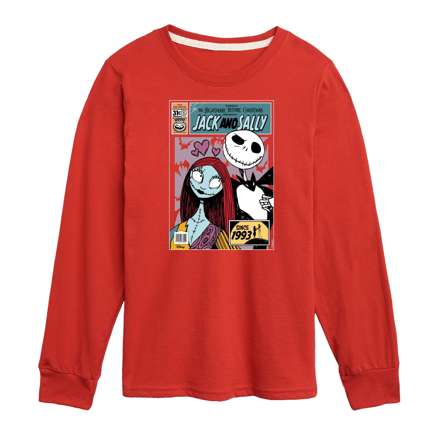 Disney - The Nightmare Before Christmas - Jack & Sally Since 1993 - Toddler & Youth Long Sleeve ...