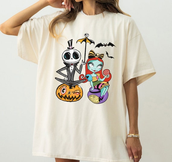 Disney The Nightmare Before Christmas Jack Skellington And Sally Shirt ...