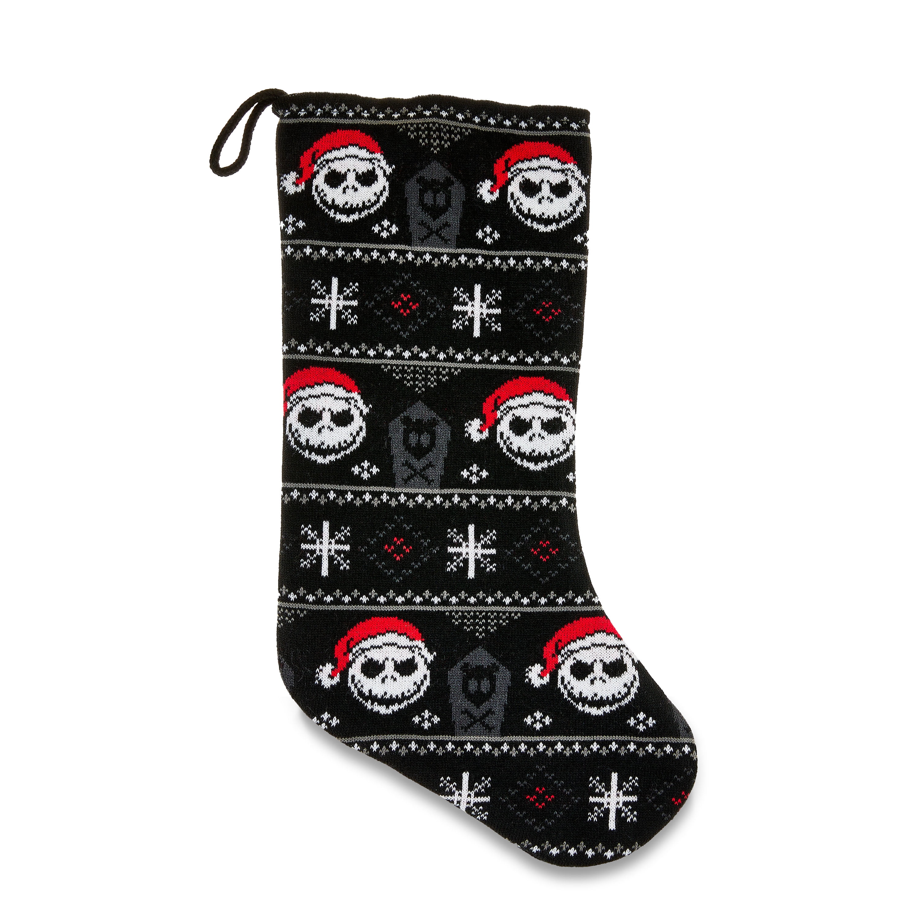 Disney, The Nightmare Before Christmas Jack, Skellington Knit Stocking ...
