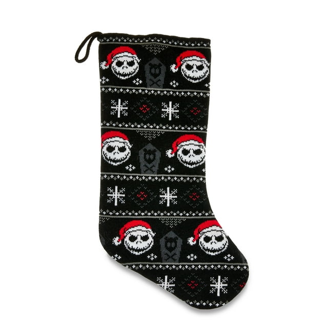 Disney, The Nightmare Before Christmas Jack, Skellington Knit Stocking ...