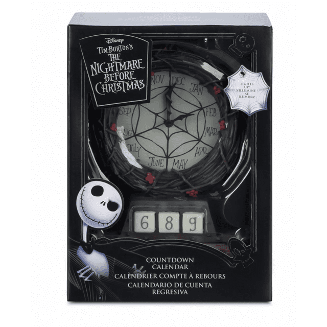 Disney The Nightmare Before Christmas Light-Up Countdown Clock Calendar ...