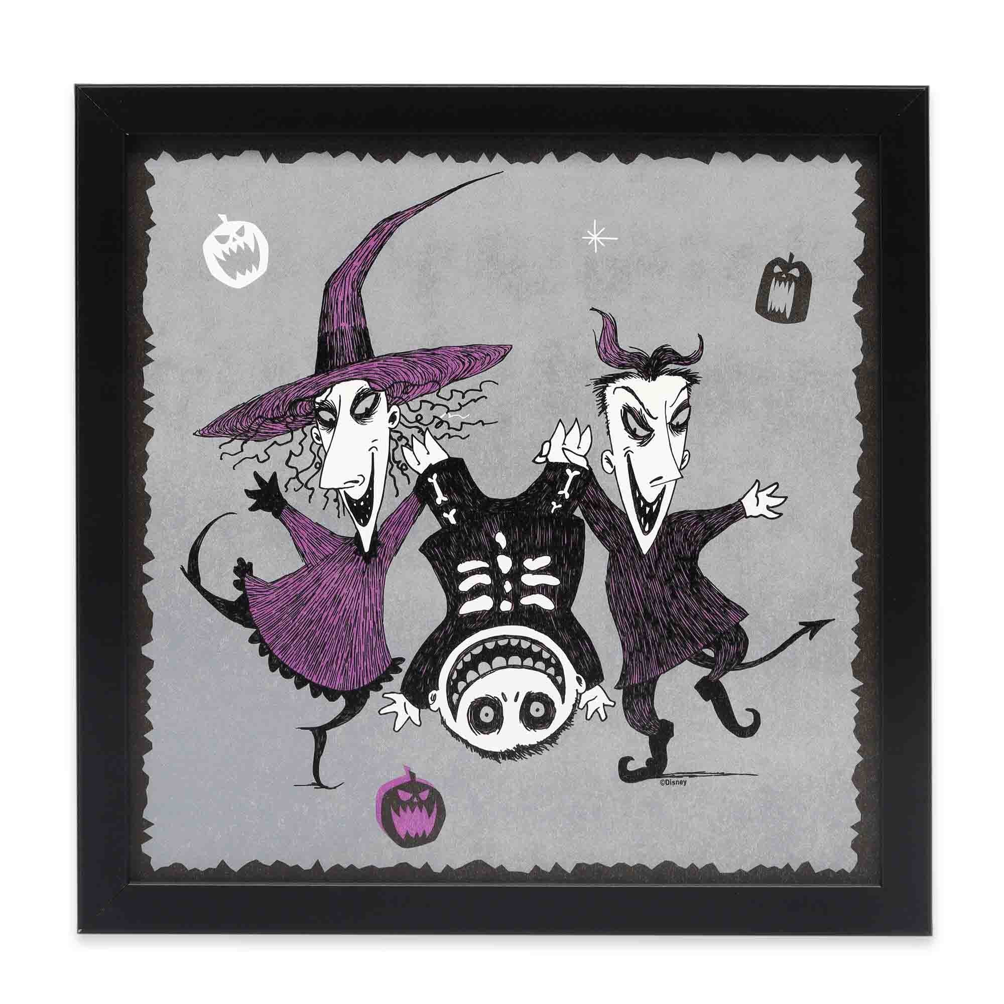 Disney The Nightmare Before Christmas Lock, Shock and Barrel Framed ...