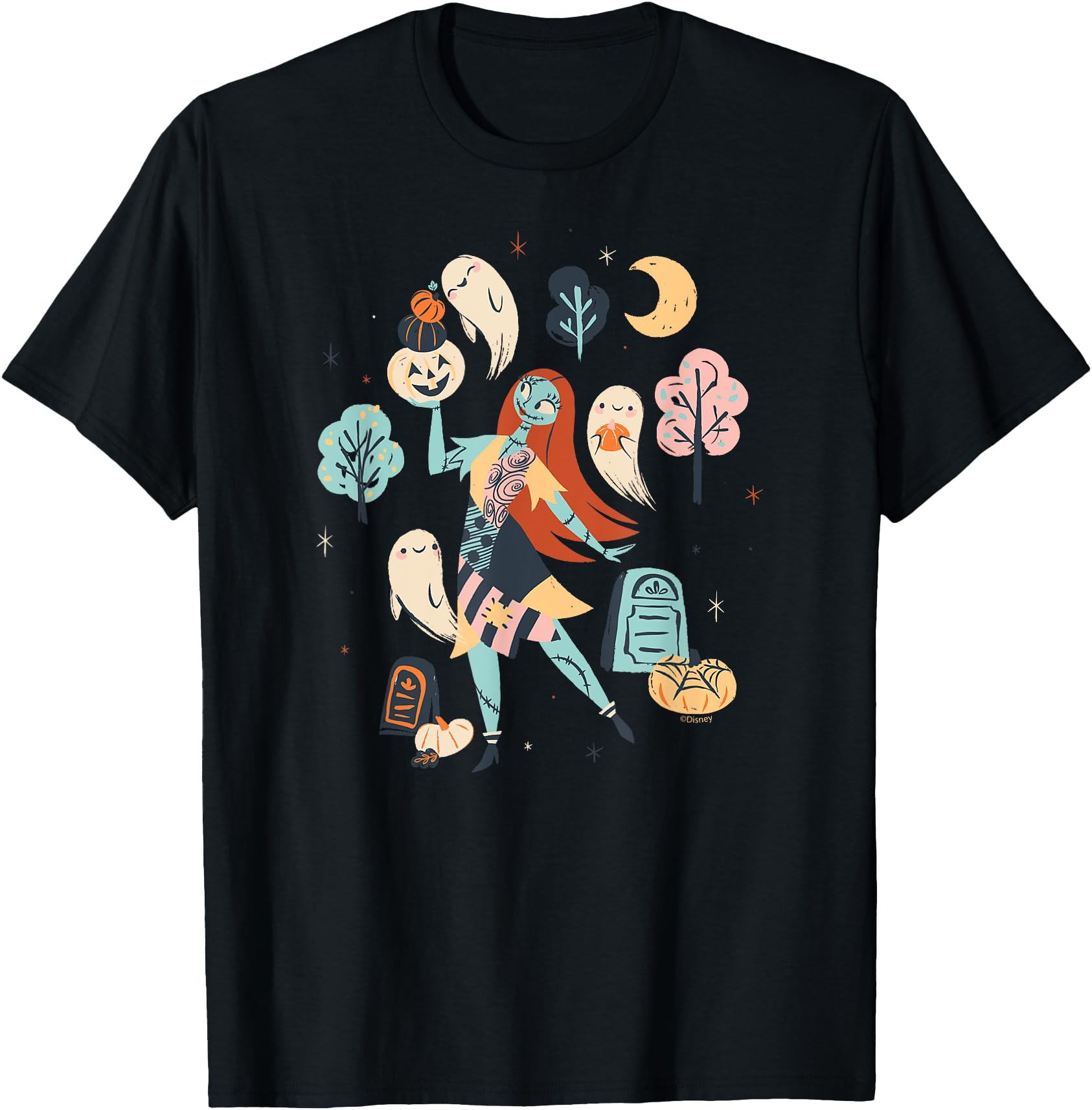 Disney The Nightmare Before Christmas Sally Ghost Halloween T-Shirt ...