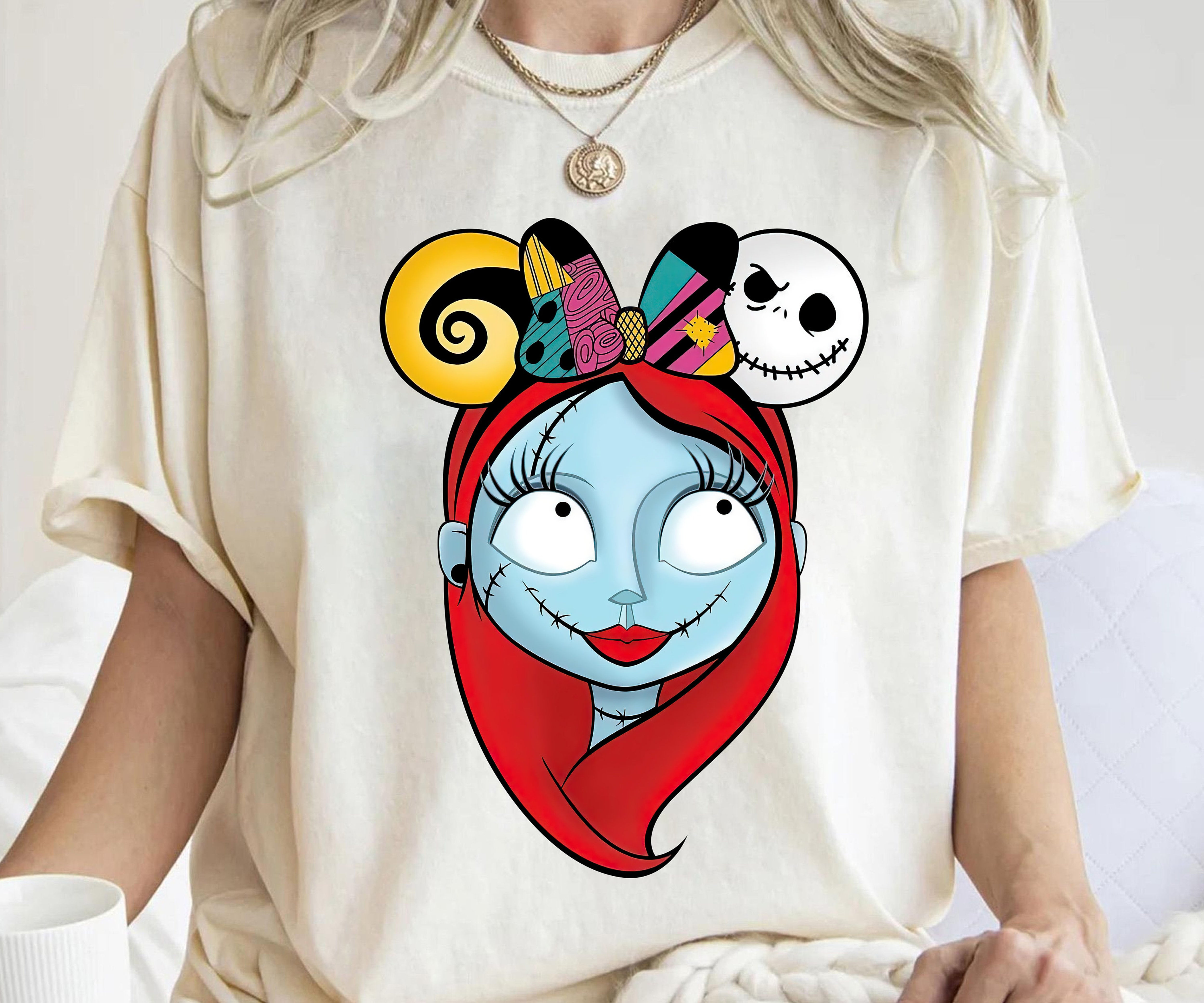 Disney The Nightmare Before Christmas Sally Portrait with Jack Hair Bow ... Disney The Nightmare Before Christmas Sally Portrait with Jack Hair Bow ...