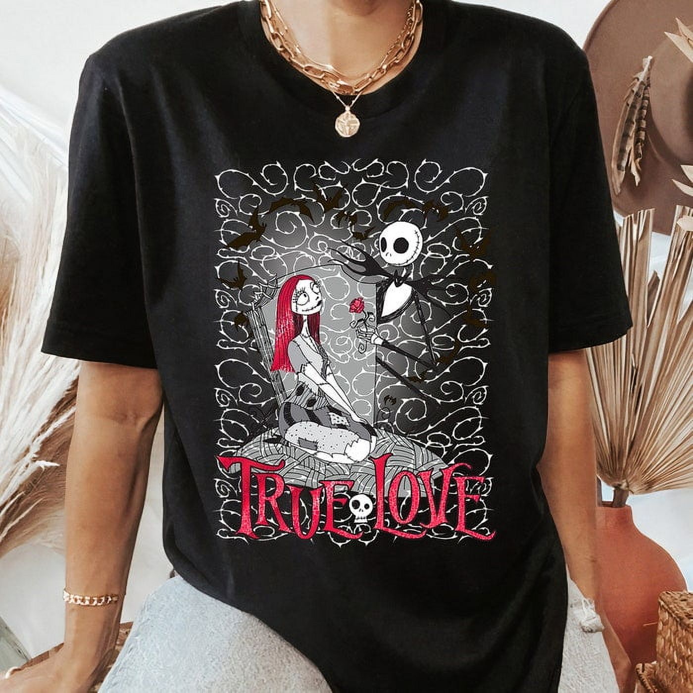 Disney The Nightmare Before Christmas True Love Jack And Sally Shirt ...