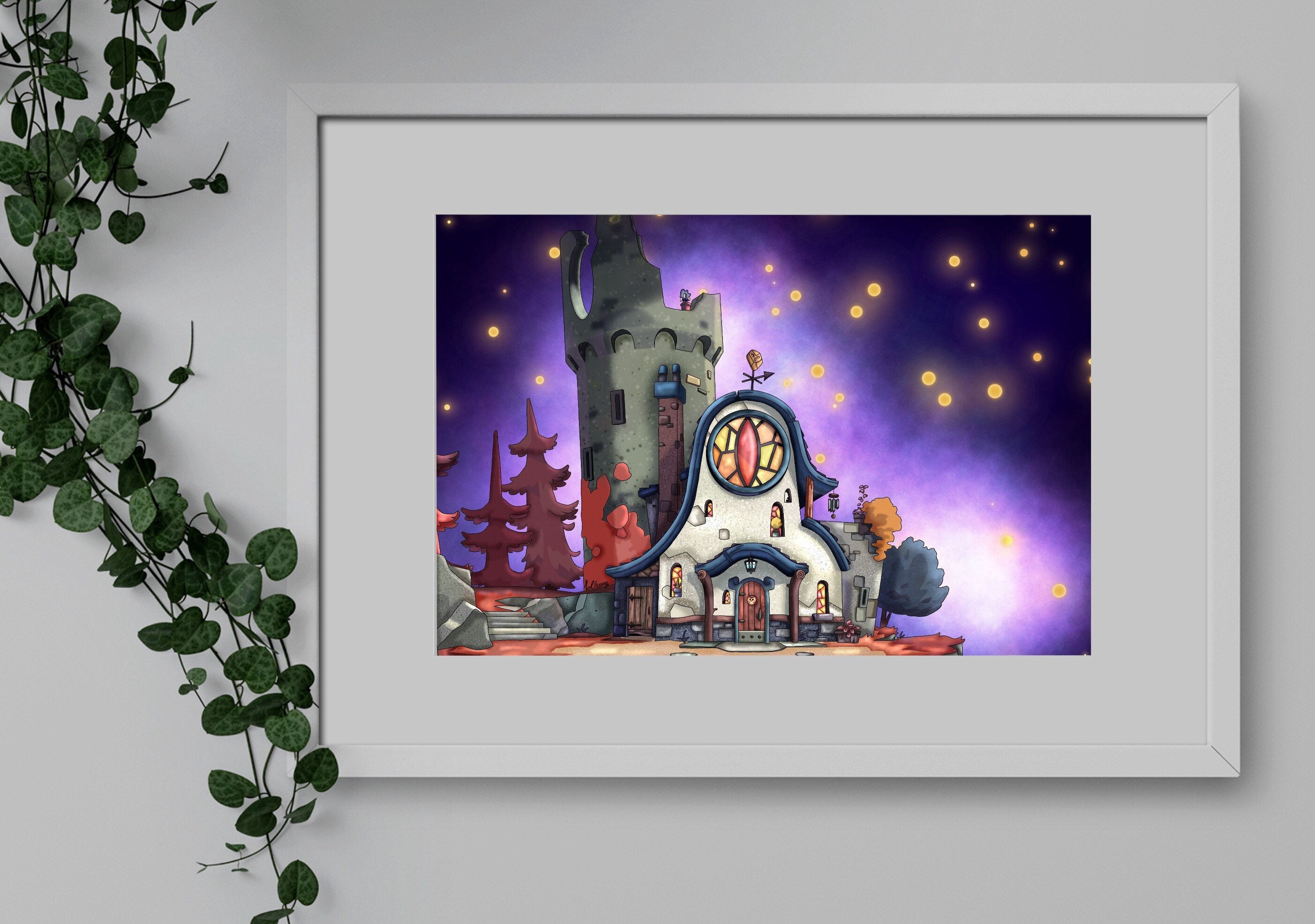 Disney The Owl House Art Illustration Watercolor Bedroom Nursery Decor ...