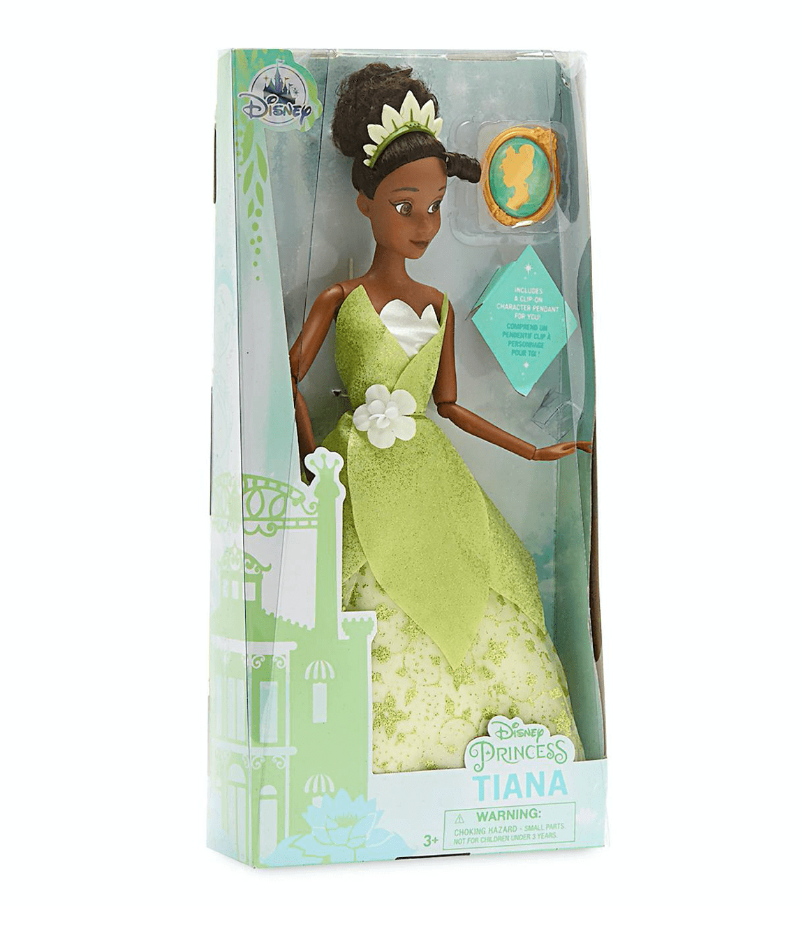 Disney Princess Tiana Classic Doll, 115'' H, with Pendant Box - Walmart.com