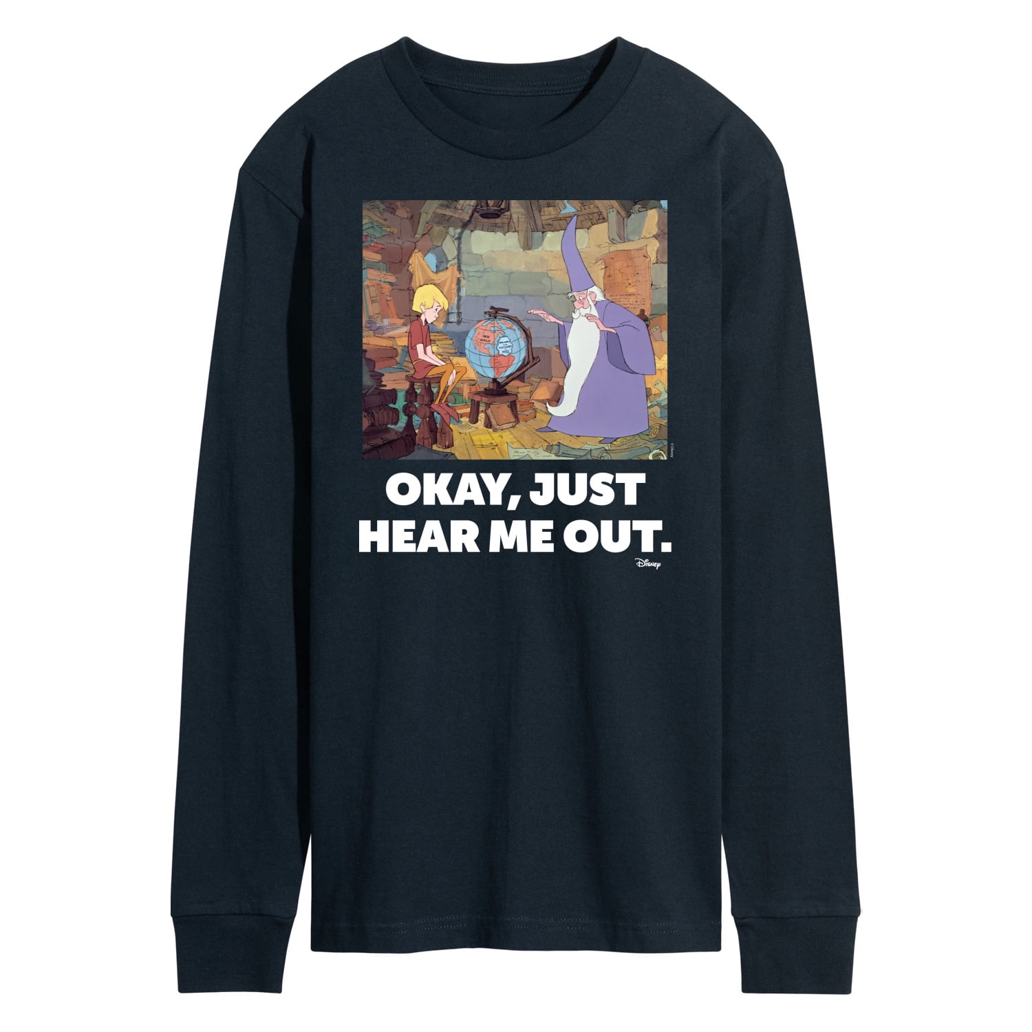 Disney - The Sword And The Stone - Okay, Just Hear Me Out - Men's Long ...