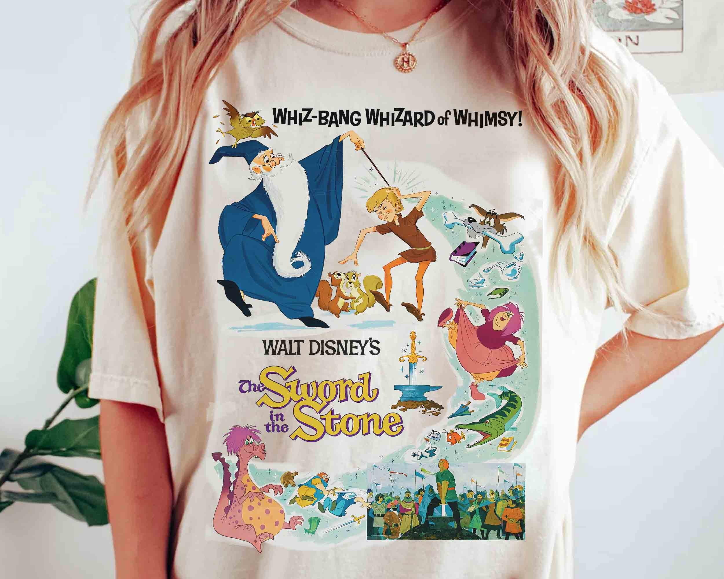 Disney The Sword In The Stone Comic Poster Retro Shirt, Disney Arthur ...