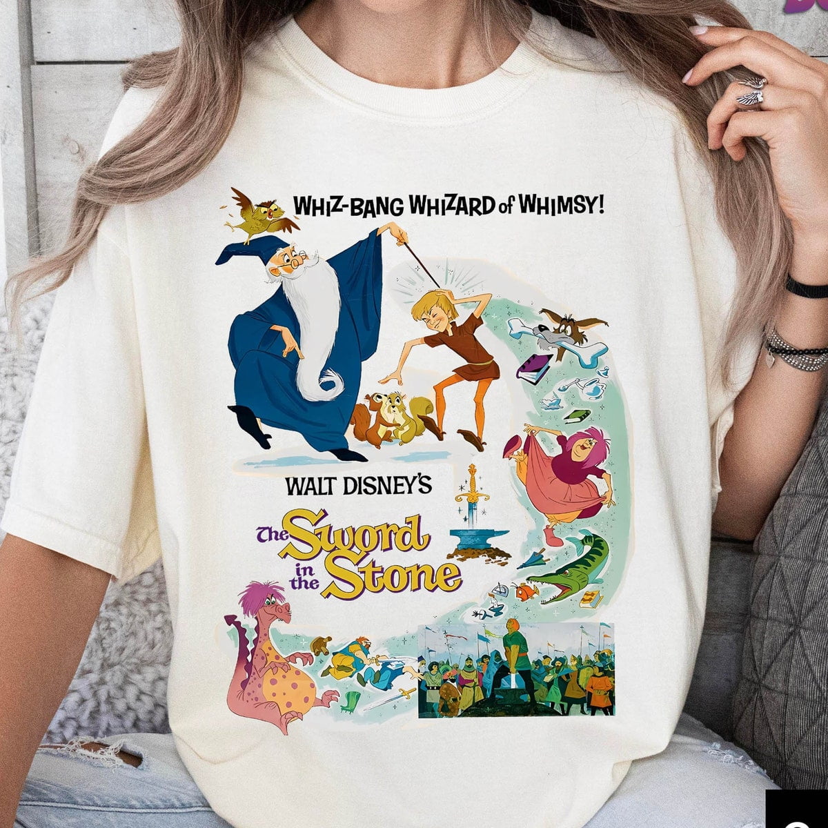 Disney The Sword In The Stone Poster Shirt, The Stone , Mad Madam Mim ... Disney The Sword In The Stone Poster Shirt, The Stone , Mad Madam Mim ...